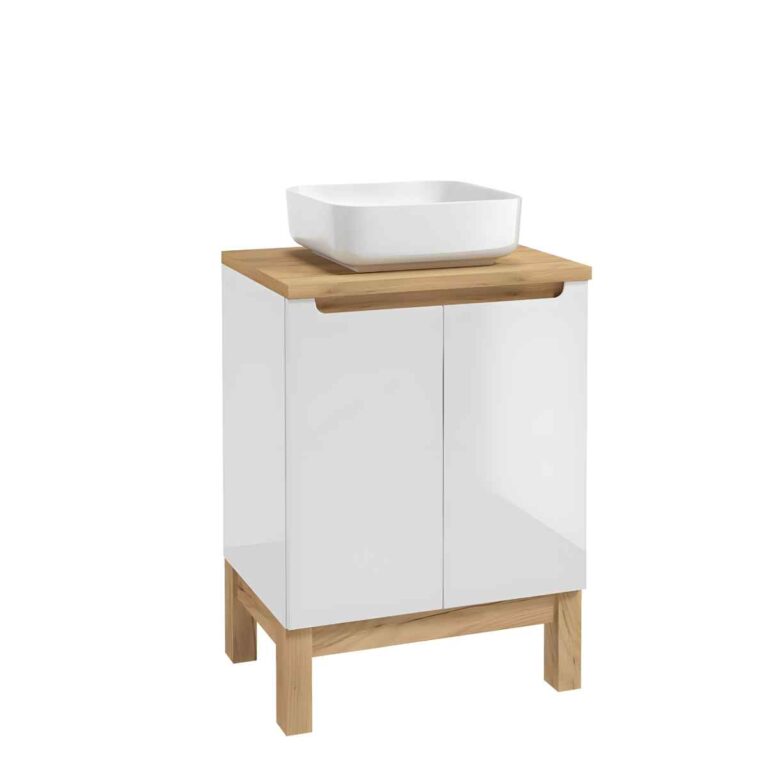 Valamukapp SPACE SYSTEM D60, valge kõrgläige, 60 cm, jalgadel - Northnavia